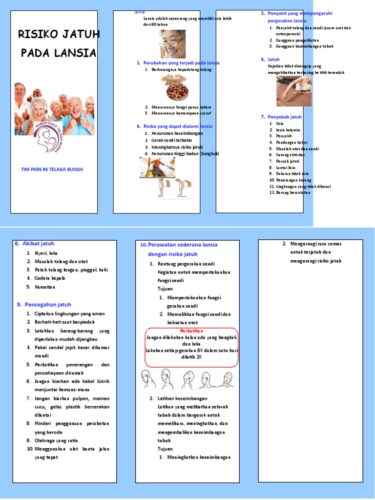 Leaflet-Lansia-Dan-Jatuh | PDF
