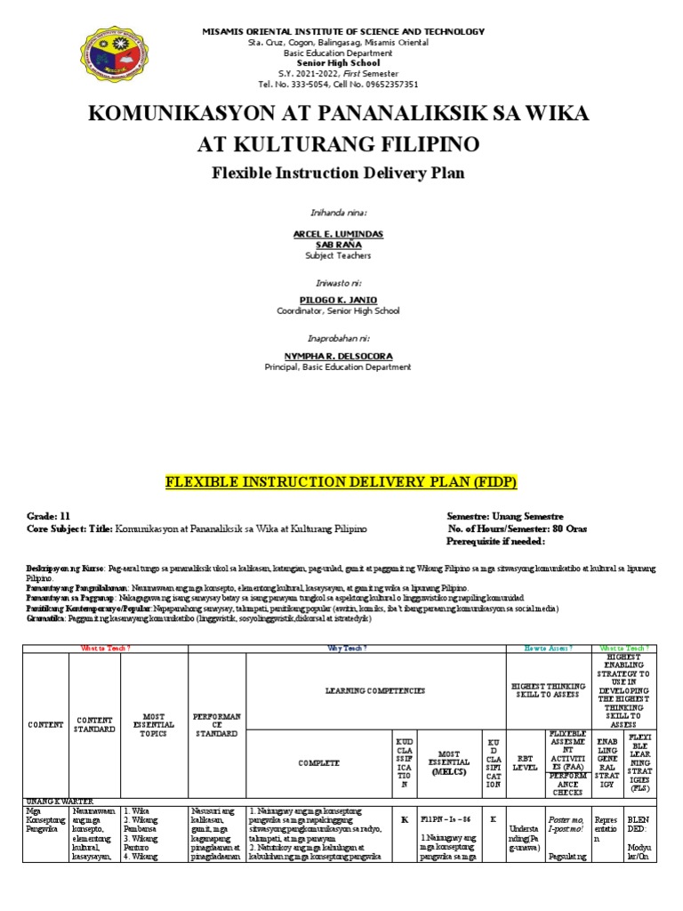 Fidp Komunikasyon | PDF
