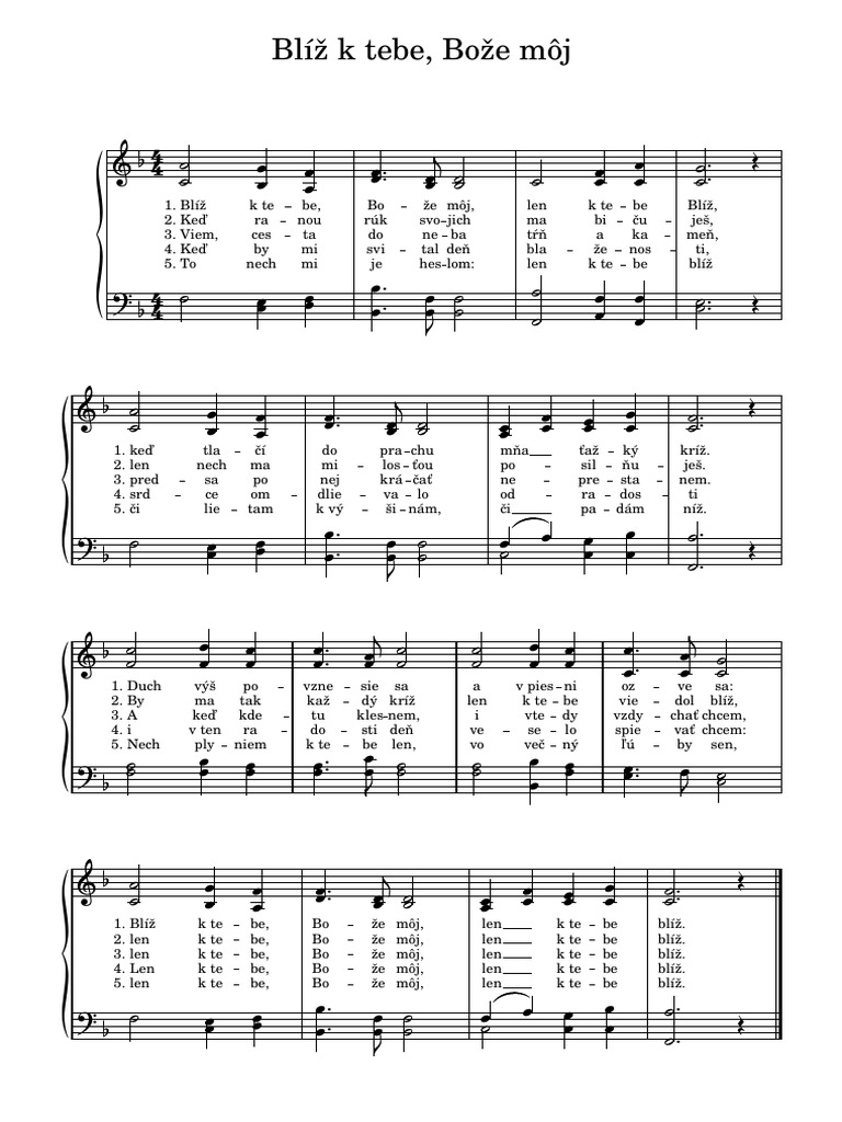 Bliz K Tebe Boze Moj | PDF