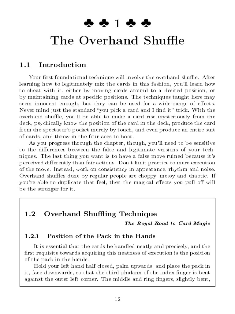 JACK Chapter 1 | PDF | Playing Cards | Magic (Illusion)