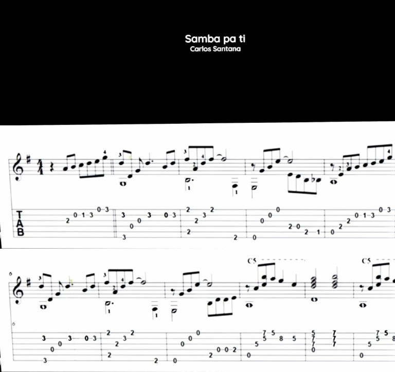 Zamba Pa Ti Santana Pdf