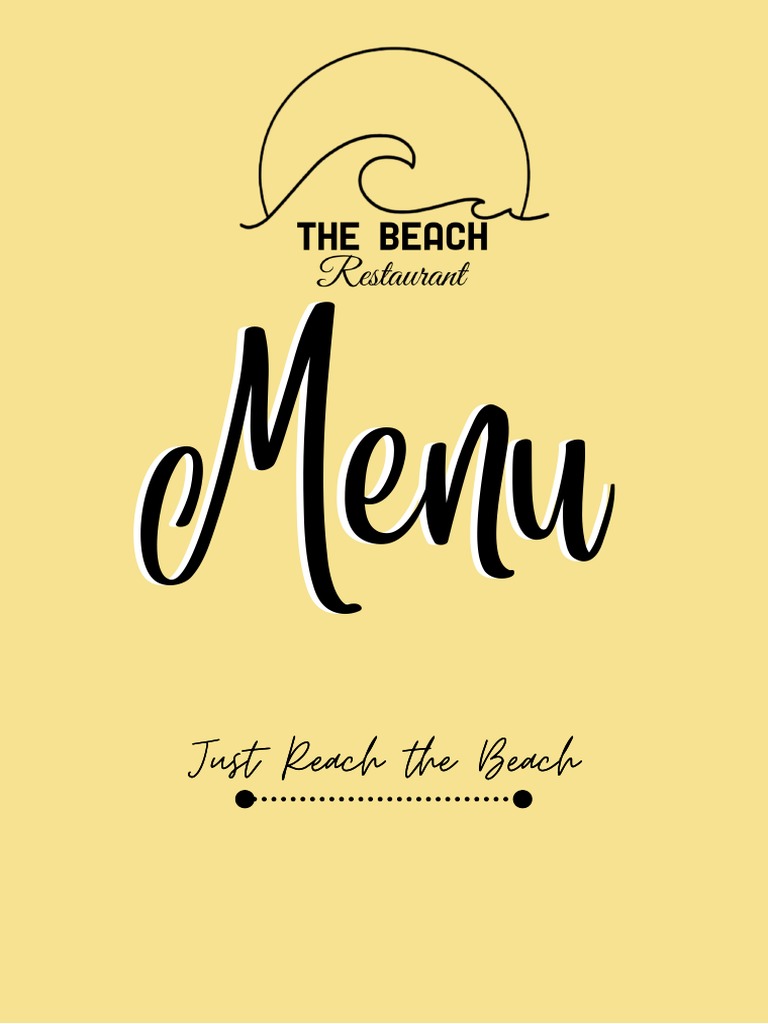 The Beach Restaurant Menu - Doha Qatar Westbay | PDF
