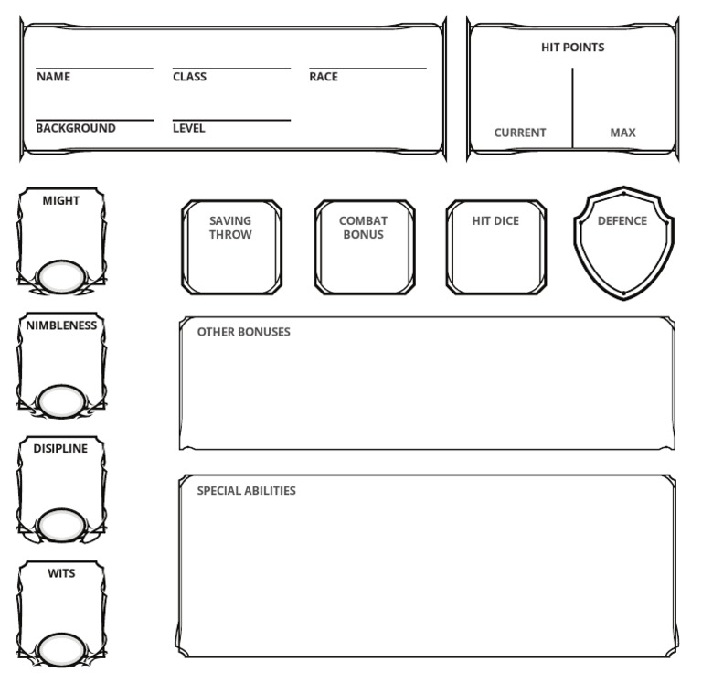 Character Sheet 1 | PDF