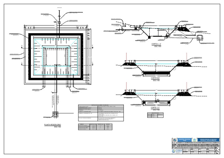 Reservorio Final-Estructura A1 | PDF | Administracion del Agua | Ingeniería de Edificación