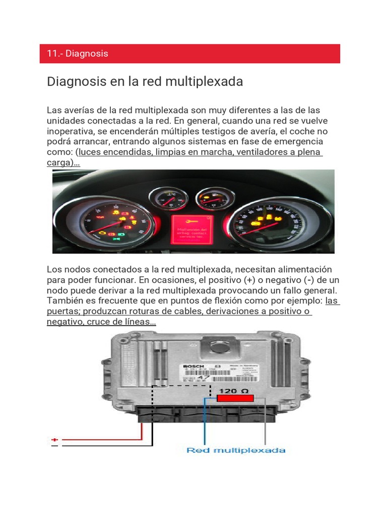 Diagnóstico de Redes Multiplexadas | PDF | Resistor | Electromagnetismo