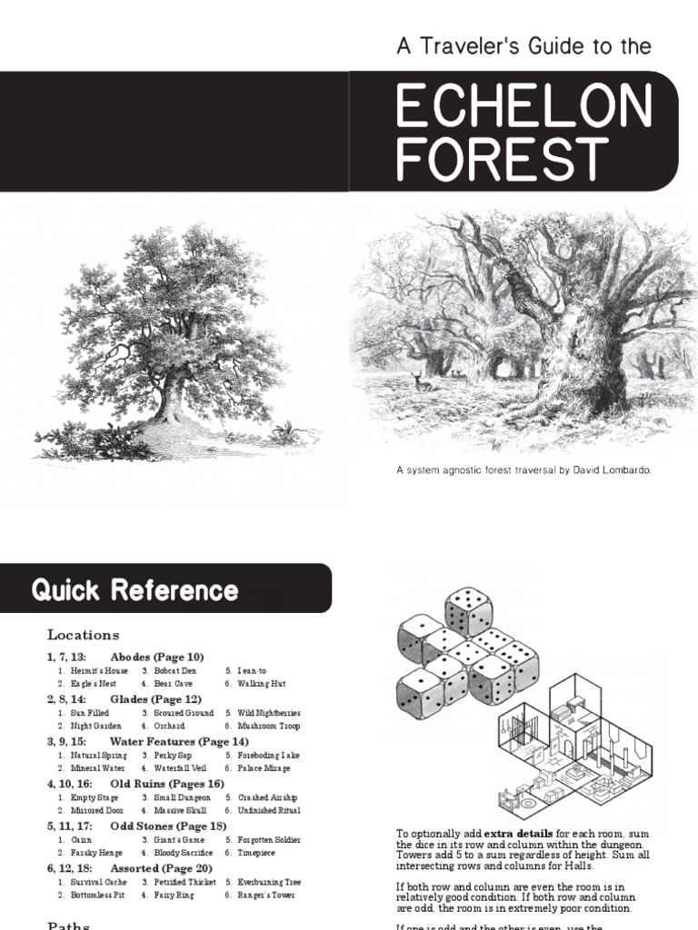 The Echelon Forest BW Booklet | PDF | Trees | Rain