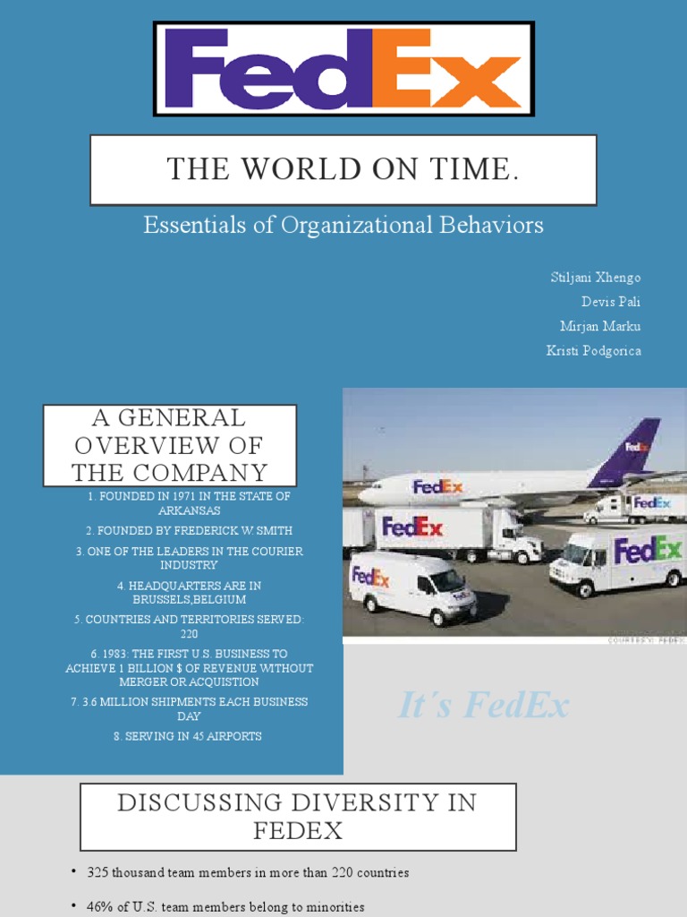Organizational Behaviors: Case of FedEx | PDF | Leadership | Employment
