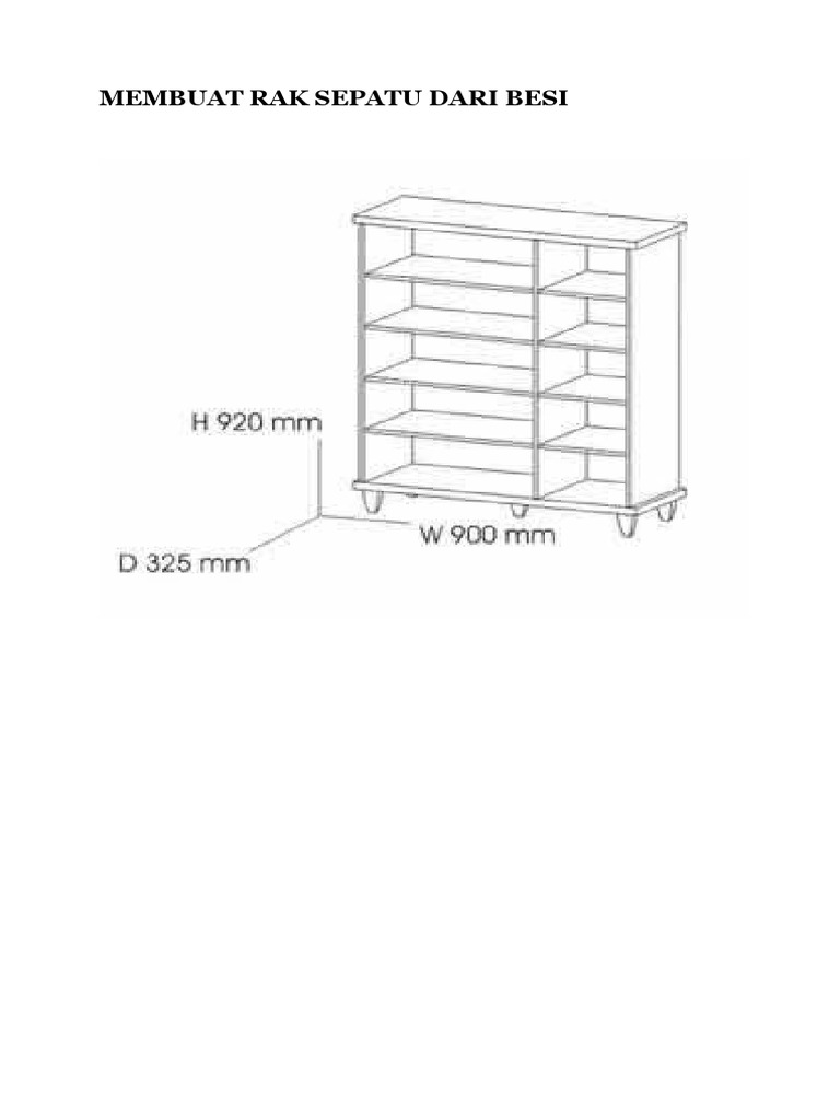 Membuat Rak Sepatu Dari Besi | PDF