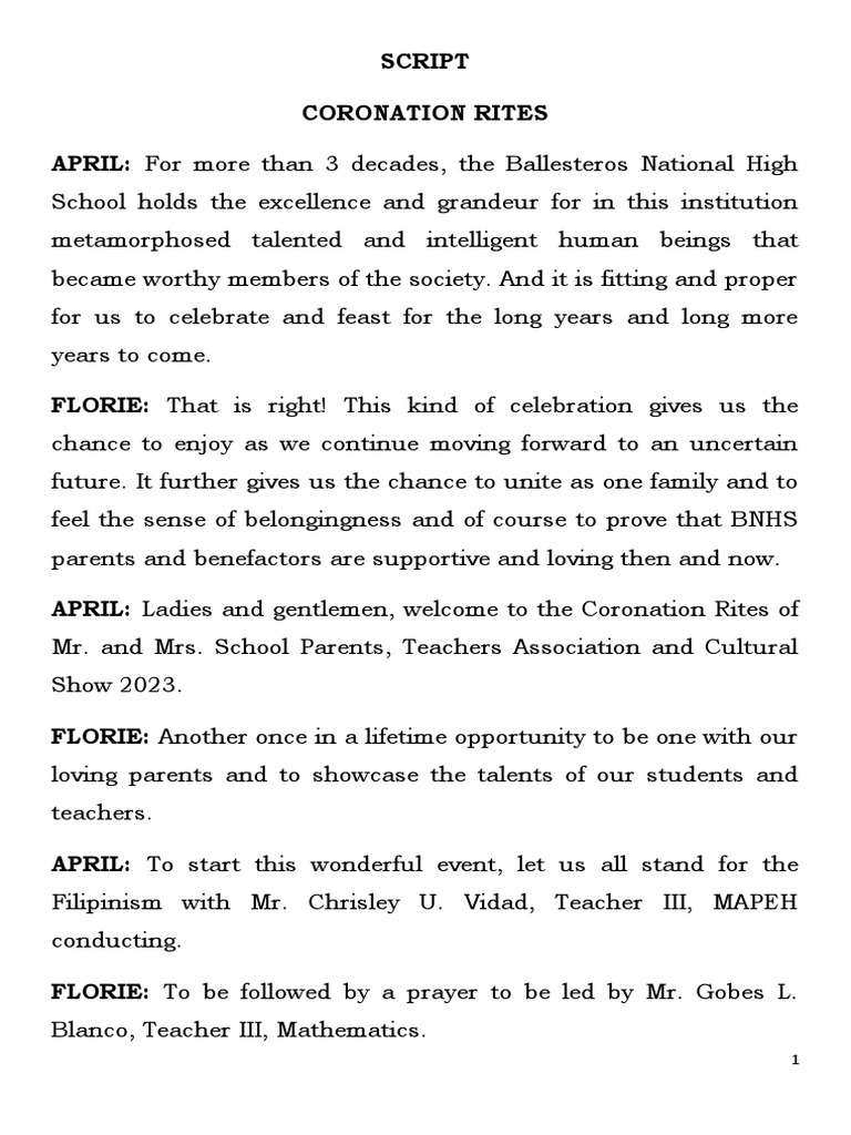 Script For MR and Mrs | PDF | Government Institutions | Monarchy