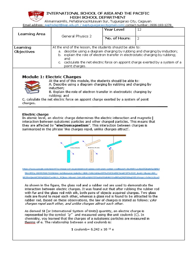 General Physics 2: Electrostatic Charging | PDF | Science & Mathematics