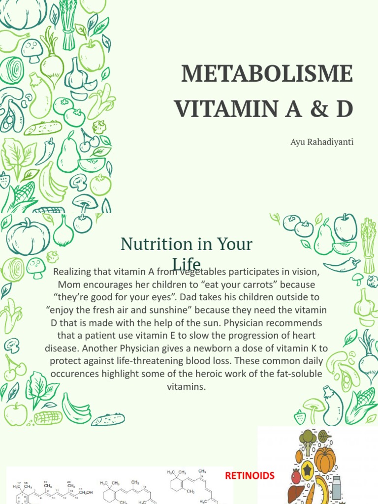 4 - Metabolisme Vit A D | PDF | Vitamin A | Vitamin D