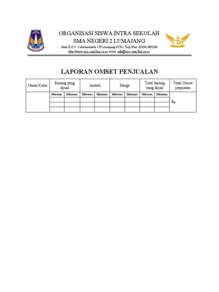 Laporan Omset Penjualan | PDF