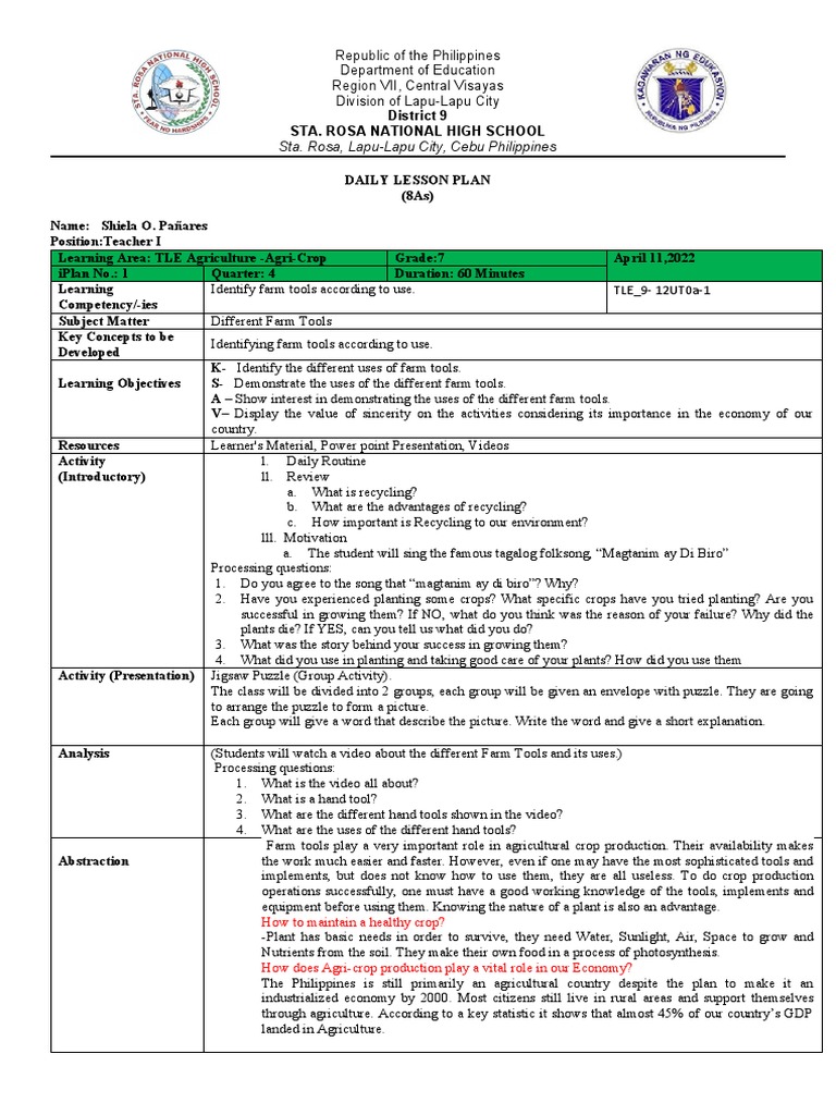 Tle Agri Crop Week 1 | PDF | Compost | Manure