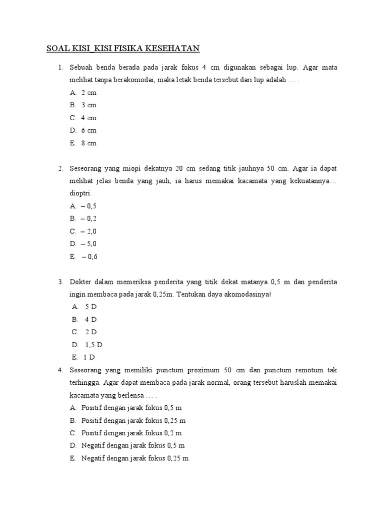 Soal Ibd Bu Evi | PDF