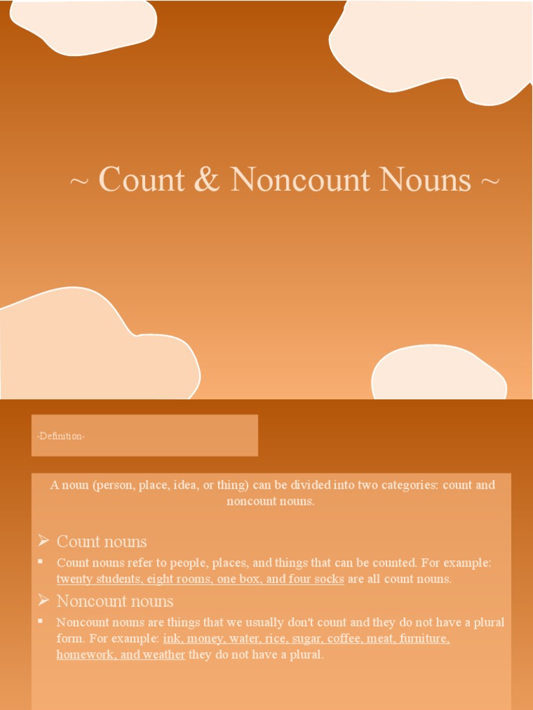 Count and Noncount Nouns | PDF