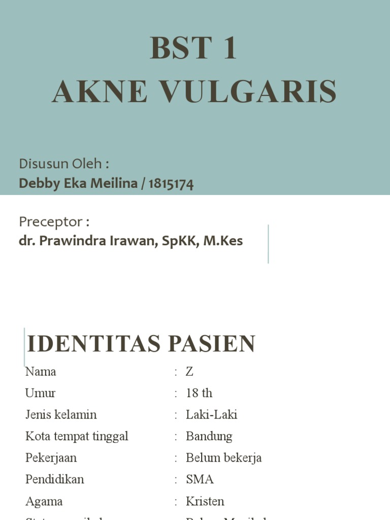BST 1 - Acne Vulgaris (Debby) | PDF