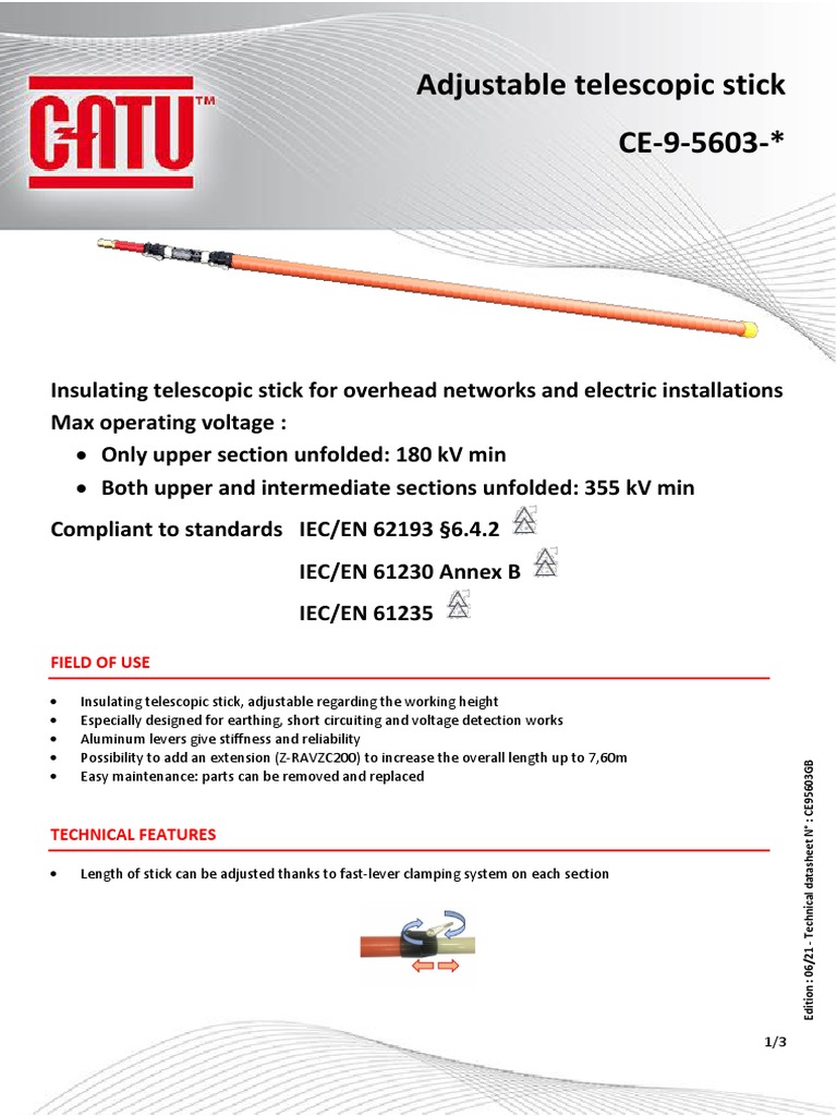 Adjustable Insulating Telescopic Stick | PDF | Building Engineering ...
