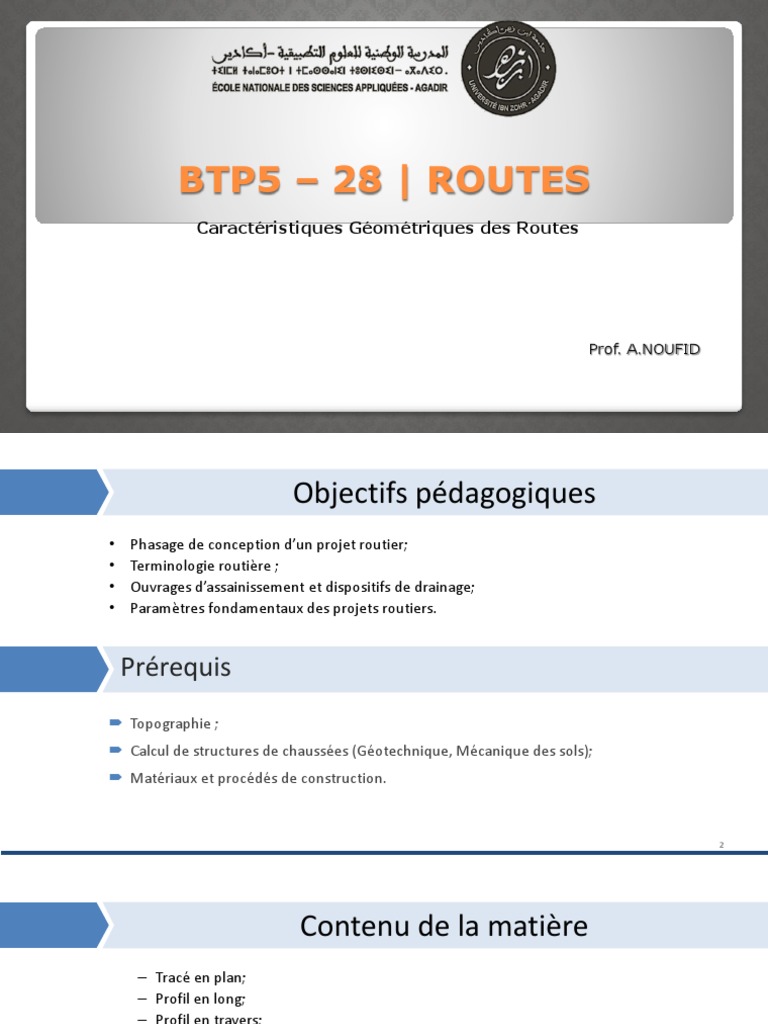 Cours Route | PDF | Route | Infrastructure de transport