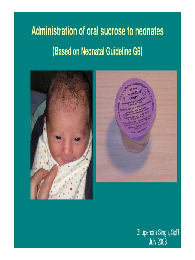 Use of Oral Sucrose 08 | Download Free PDF | Pain | Infants