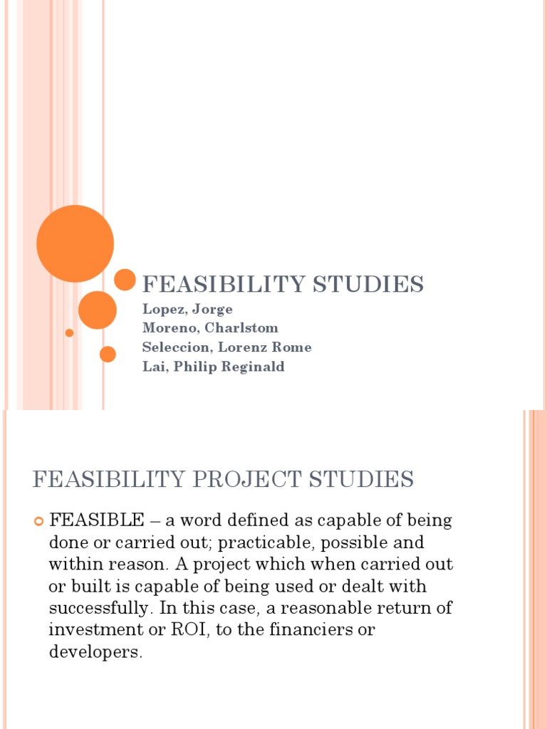 Feasibility Study Sample Foggy Heights | PDF | Stocks | Investing