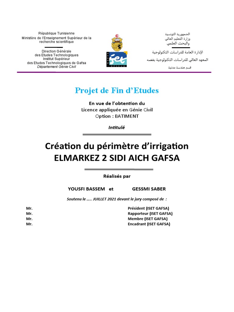 Pfe Saber Bassem | PDF | Irrigation | Pompe