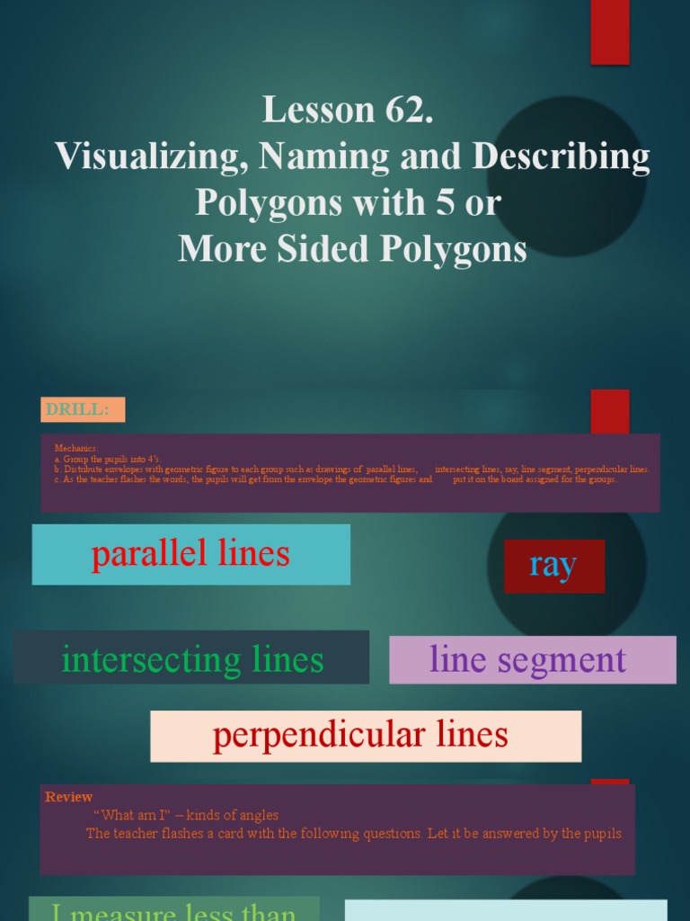 MATH 5 PPT Q3 - Lesson 62 - Visualizing, Naming and Describing Polygons ...