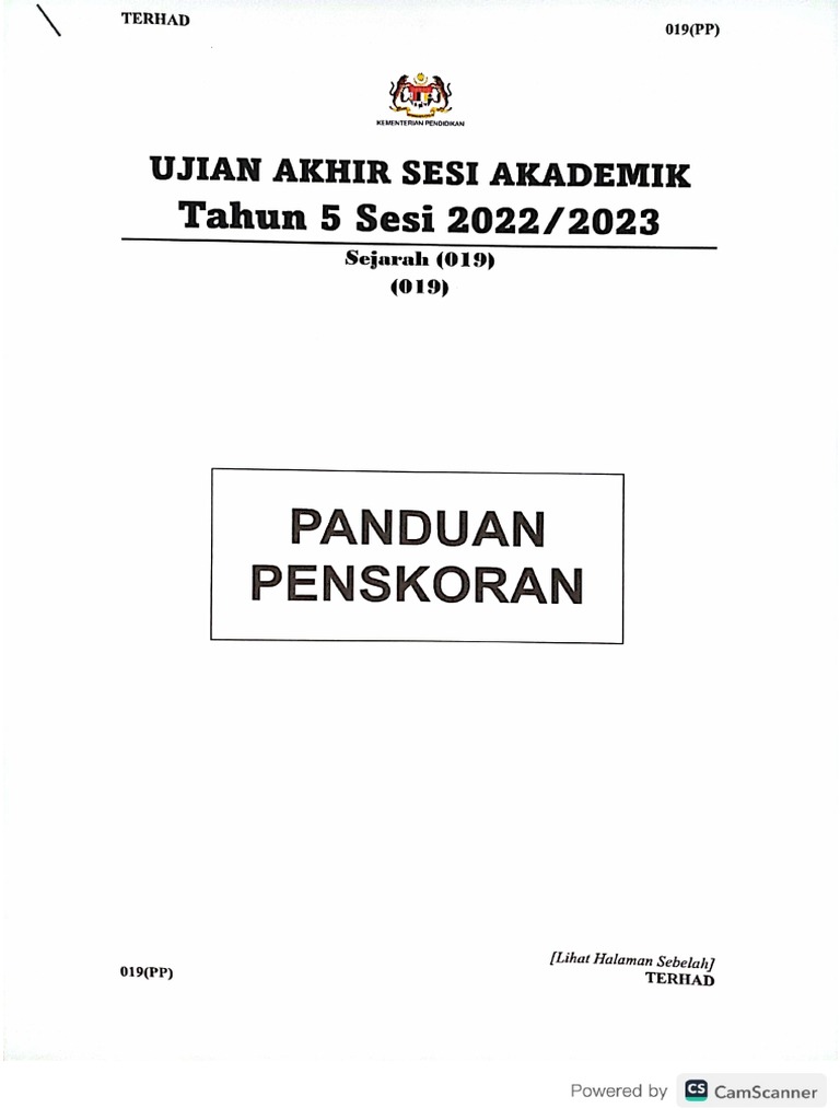 Jawapan Uasa Sej Tahun 5 | PDF