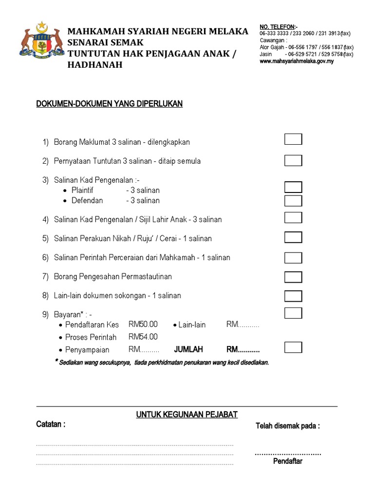 Tuntutan Hadhanah | PDF