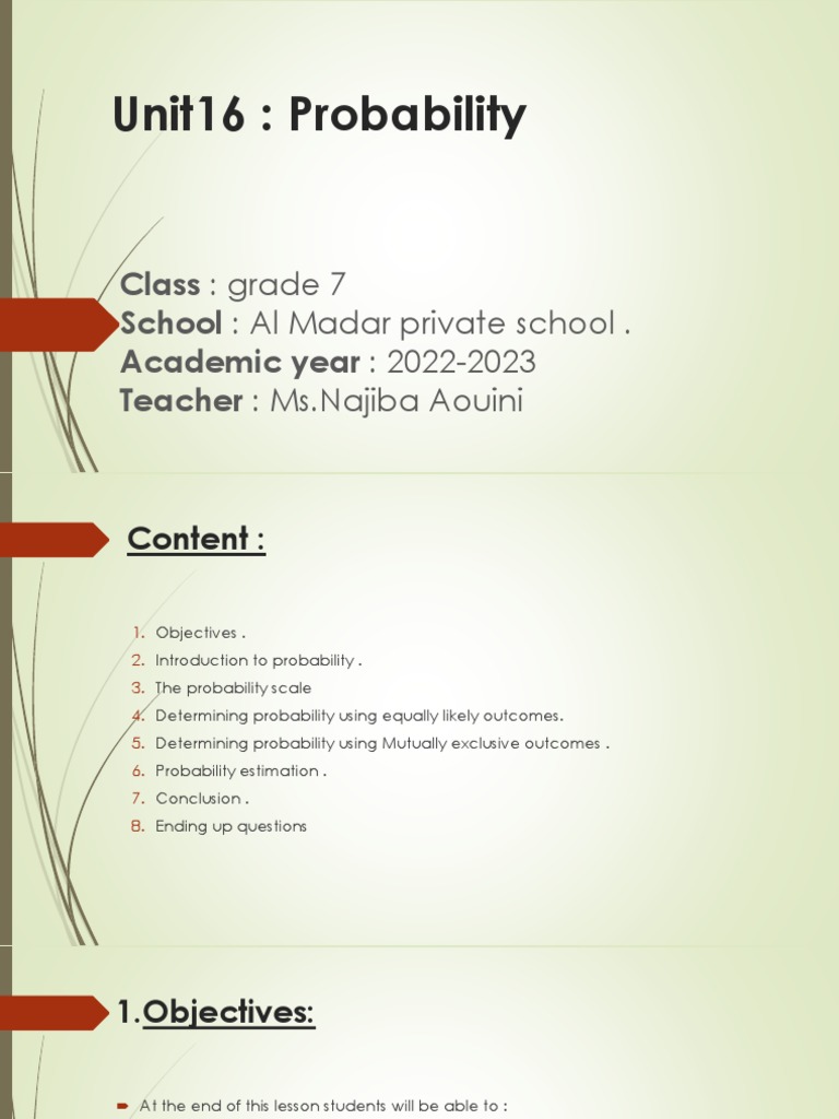 Probability Explained in 7 Steps | PDF | Probability | Odds