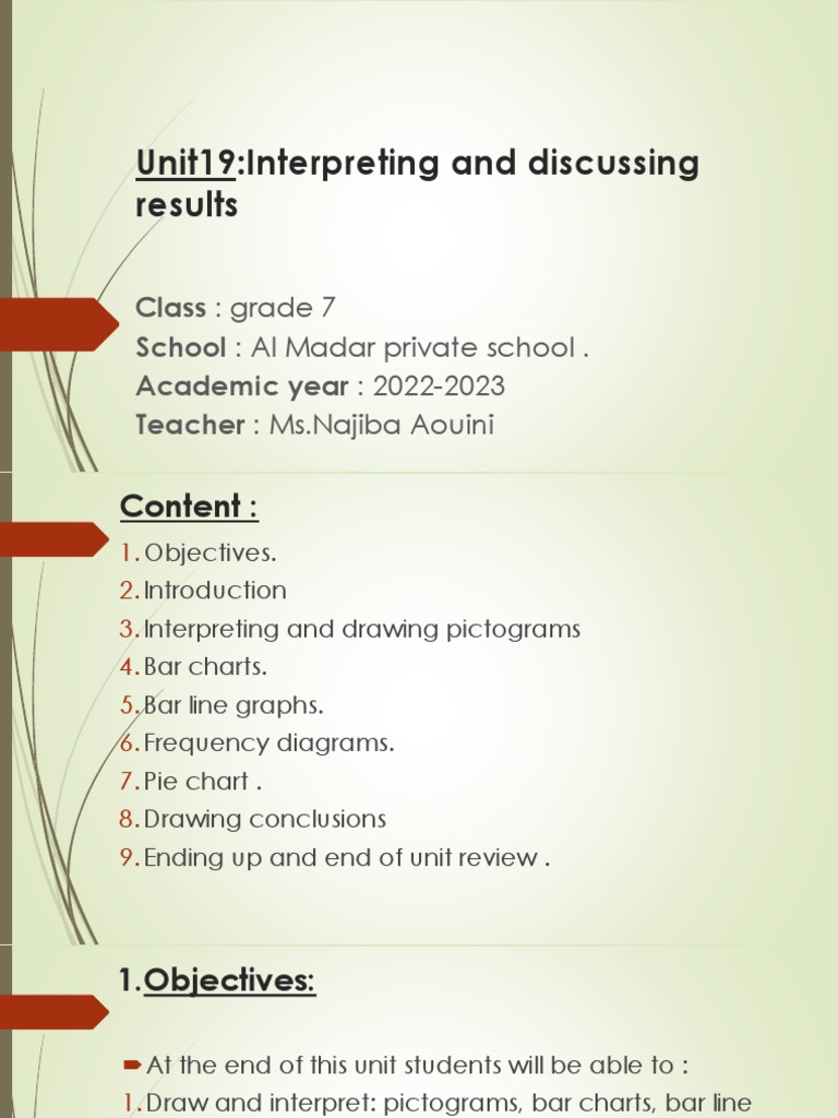 Unit19 RESULTS INTERPRETATION AND DISCUSSION | PDF | Pie Chart | Chart