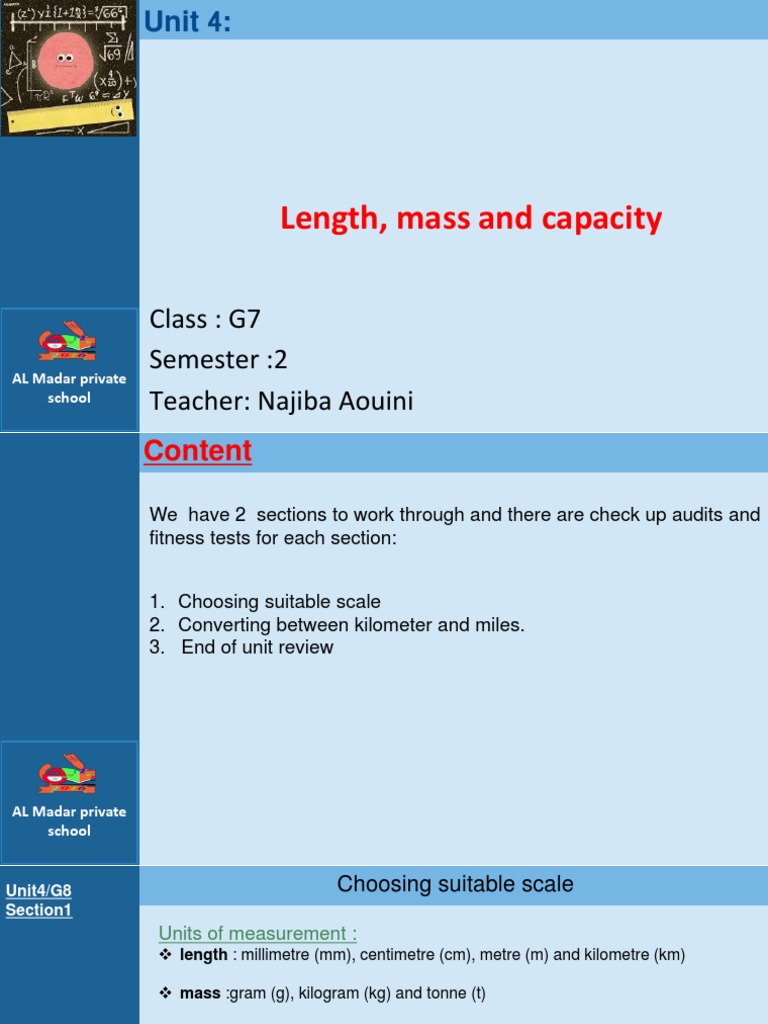 Lenght, Mass and Capacity | PDF | Litre | Volume