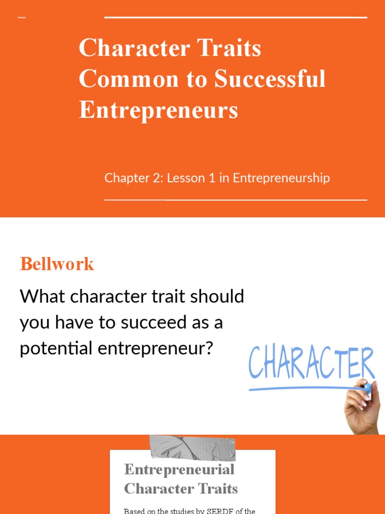ENTREP Chapter 2 Lesson 1 | PDF | Entrepreneurship | Persuasion