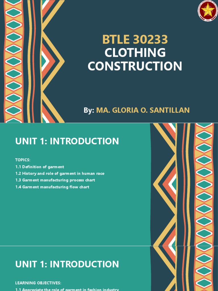 Unit 1 Introduction | PDF | Sewing | Sewing Machine Unit 1 Introduction | PDF | Sewing | Sewing Machine