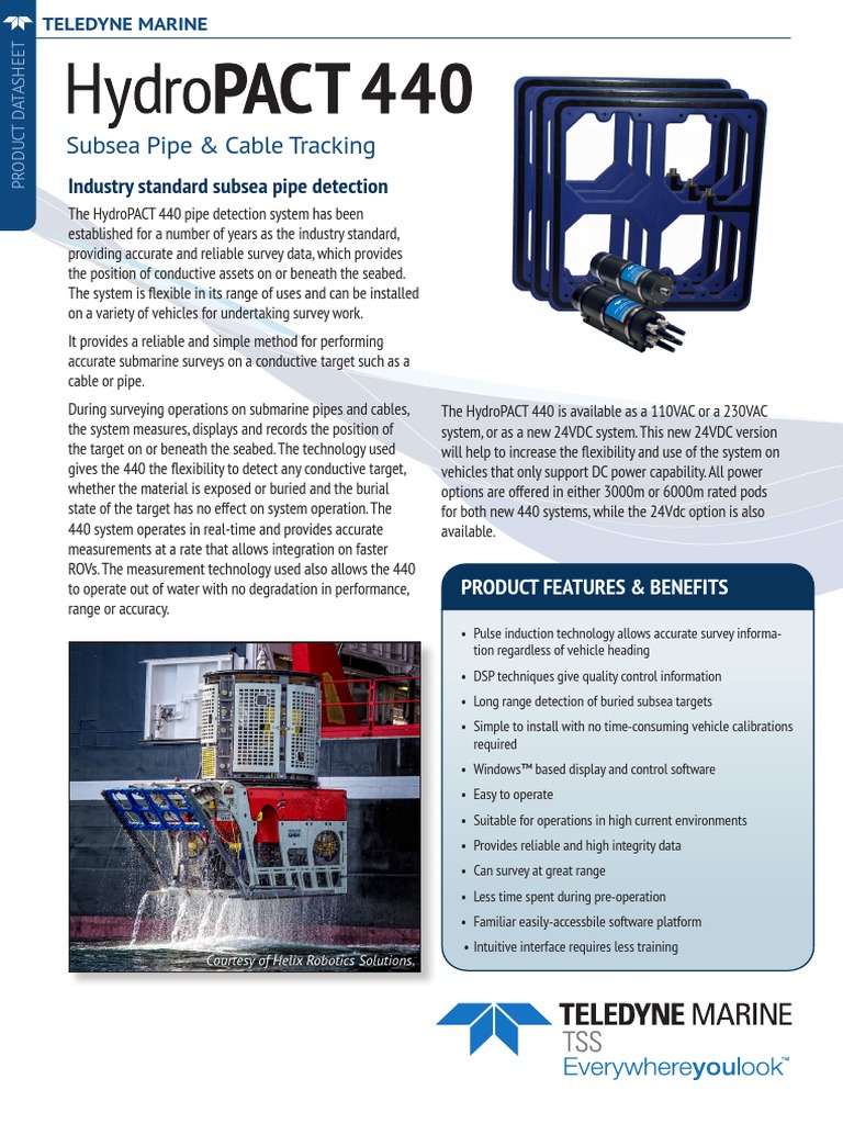 TSS HydroPACT 440 Product Leaflet | PDF | Electronics | Manufactured Goods
