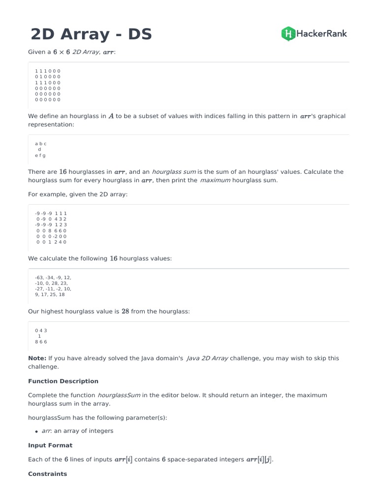 Interview Preparation Kit | PDF | String (Computer Science) | Parameter ... Interview Preparation Kit | PDF | String (Computer Science) | Parameter ...