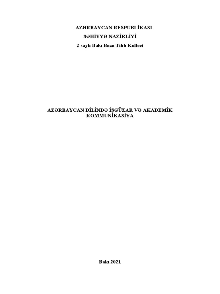 Nitq Mədəniyyəti | PDF