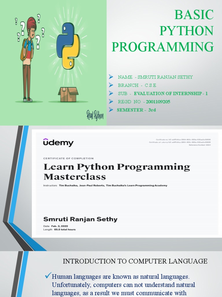 Basic Python Programming Satyajit Pdf Python Programming Language Variable Computer