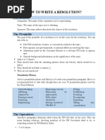 Preambulatory and Operative Clauses | PDF | Clause