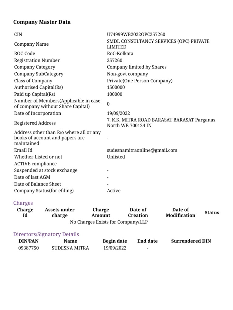 Ministry of Corporate Affairs - MCA Services | PDF | Business | Law