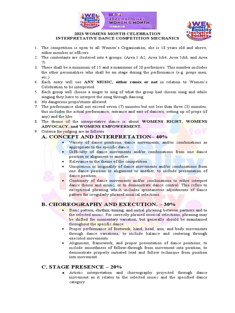 Mechanics of Interpretative Dance | PDF | Dances | Entertainment