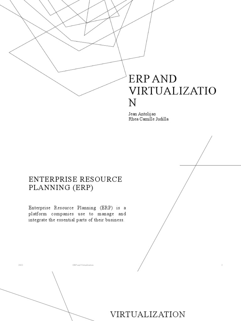 ERP and Virtualization | PDF | Virtual Machine | Operating System