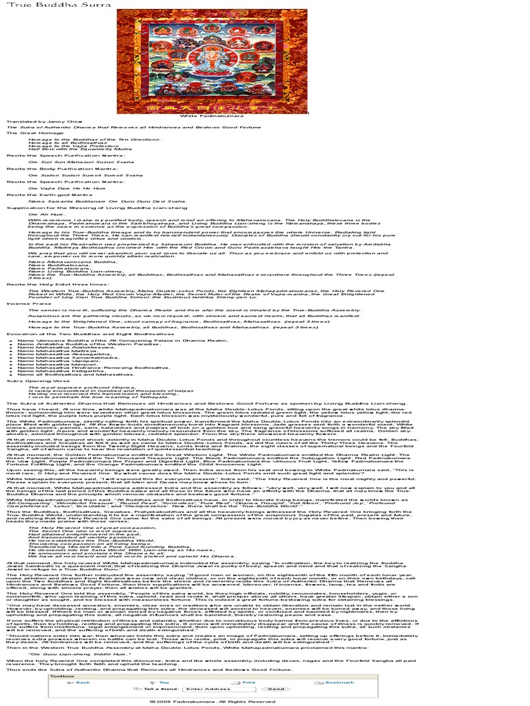 True Buddha Sutra Pdf Bodhisattva Mantra