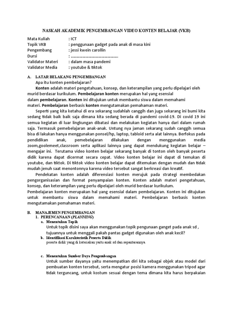 Jessi Kwein Carollin - Ict | PDF