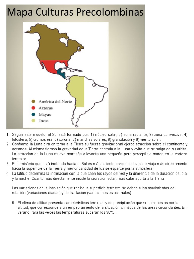 Mapa Culturas Precolombinas | PDF
