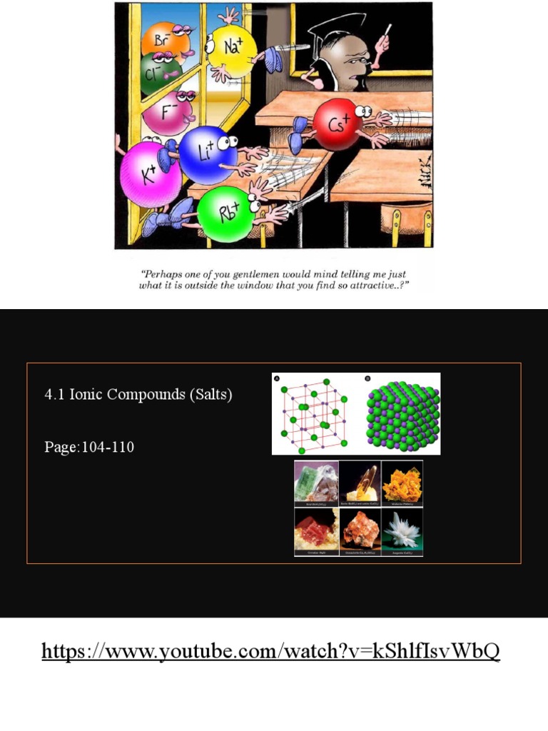 Ionic Compounds 4.1 | Download Free PDF | Ion | Ionic Bonding