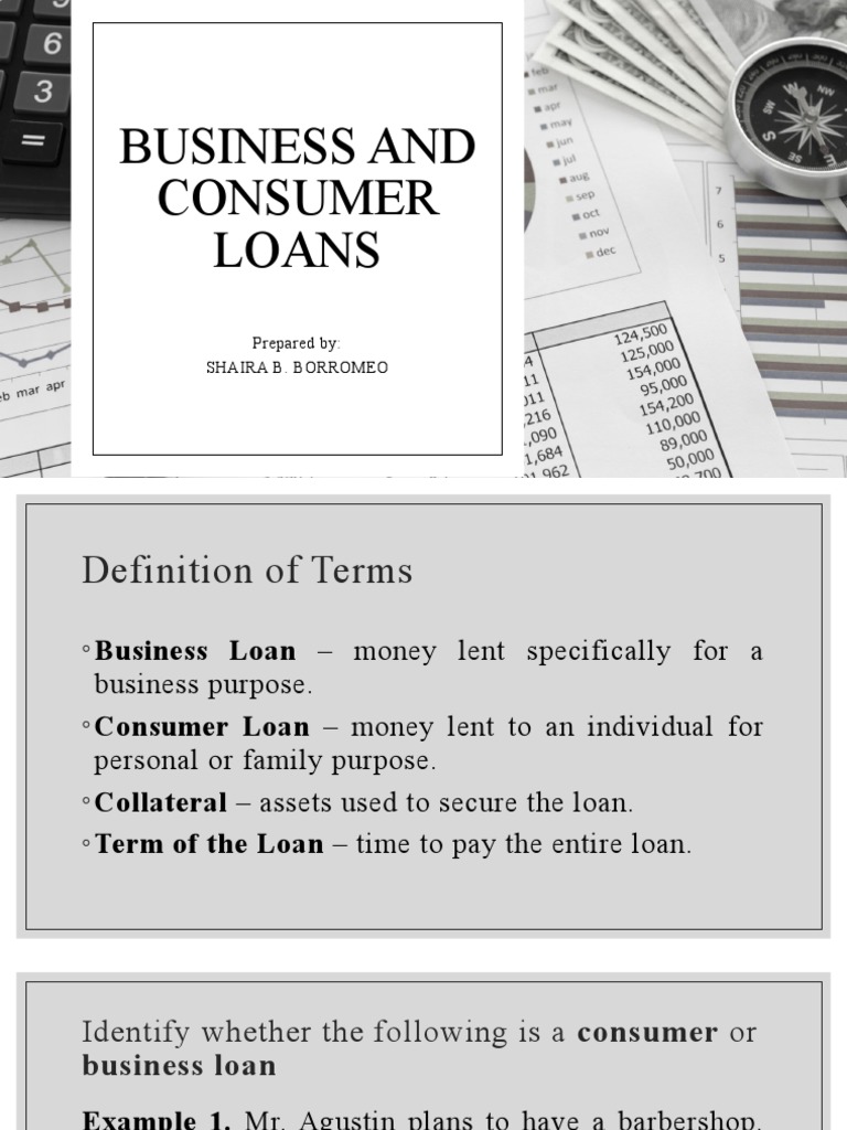 Q2. Business and Consumer Loans | PDF | Mortgage Loan | Loans