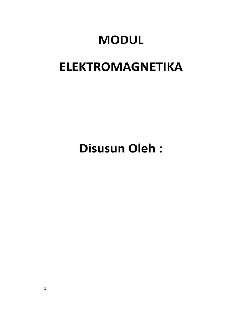 Modul Elektromagnetika | PDF