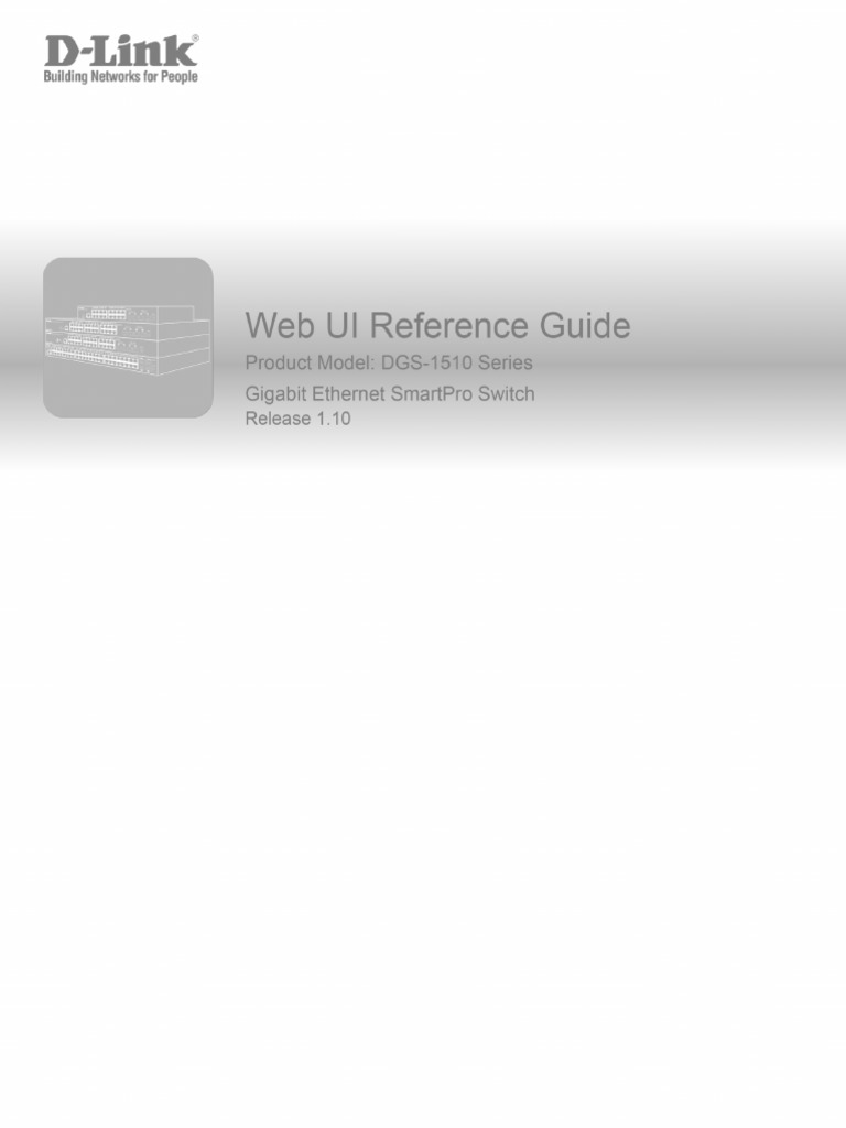 DGS-1510 Series Web UI Reference Guide v1.10 (W) | Download Free PDF | I Pv6 | Radius