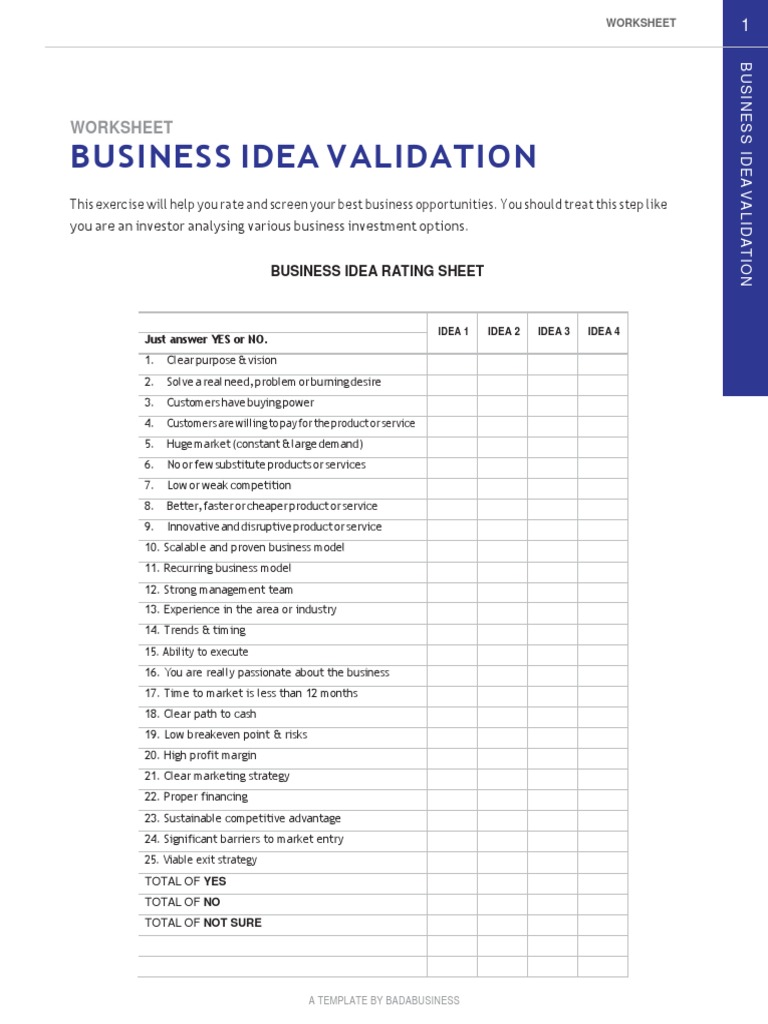 Validate Your Business Idea | PDF | Option (Finance) | Investing