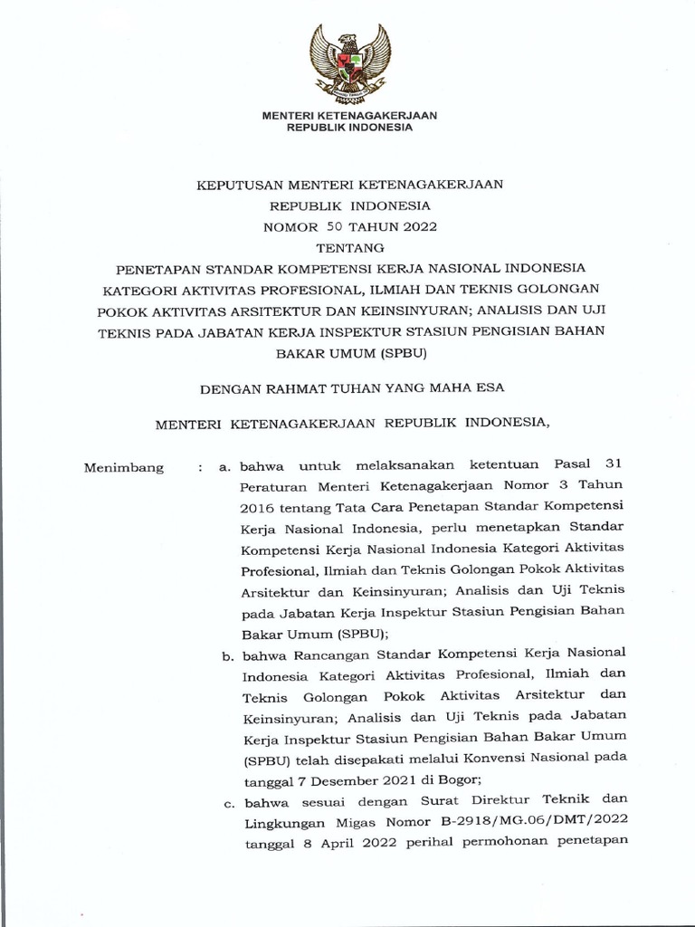 Skkni 2022-050 PDF | PDF | Teknologi & Rekayasa